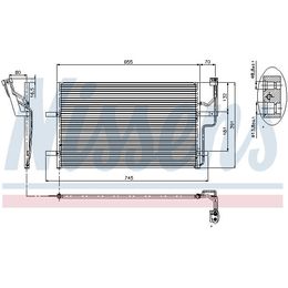 NISSENS Kondensator, Klimaanlage 94901 f&uuml;r MAZDA