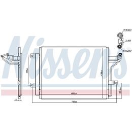 NISSENS Kondensator, Klimaanlage 940909 f&uuml;r MAZDA