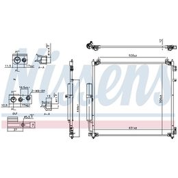 NISSENS Kondensator, Klimaanlage 941164 f&uuml;r LAND ROVER
