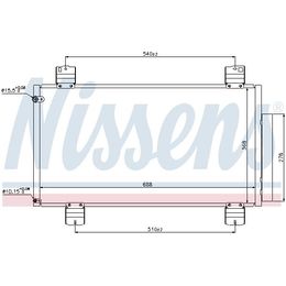 NISSENS Kondensator, Klimaanlage 940113 f&uuml;r HONDA