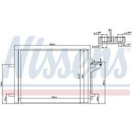 NISSENS Kondensator, Klimaanlage 940183 f&uuml;r Ford