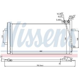 NISSENS Kondensator, Klimaanlage 940255 f&uuml;r Audi