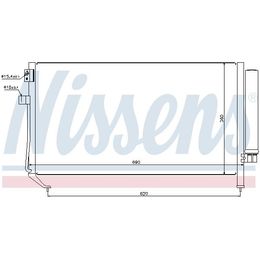 NISSENS Kondensator, Klimaanlage 94848 f&uuml;r Subaru
