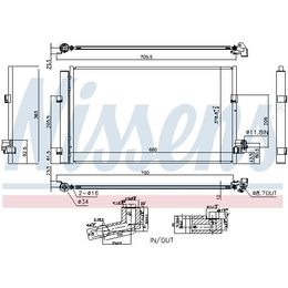 NISSENS Kondensator, Klimaanlage 940748 f&uuml;r BMW
