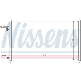 NISSENS Kondensator, Klimaanlage 94771 f&uuml;r ACURA
