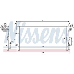 NISSENS Kondensator, Klimaanlage 94775 f&uuml;r KIA