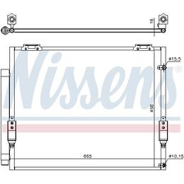 NISSENS Kondensator, Klimaanlage 941151 f&uuml;r TOYOTA
