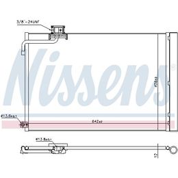 NISSENS Kondensator, Klimaanlage 940414 f&uuml;r Mercedes