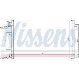 NISSENS Kondensator, Klimaanlage 940039 f&uuml;r NISSAN