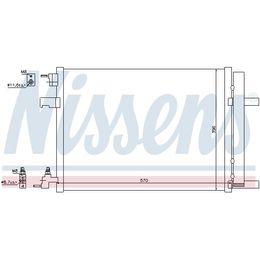 NISSENS Kondensator, Klimaanlage 940134 f&uuml;r Vaughall Opel CHEVROLET