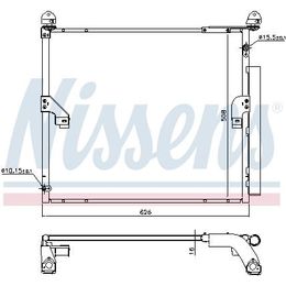 NISSENS Kondensator, Klimaanlage 940623 f&uuml;r TOYOTA