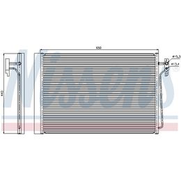 NISSENS Kondensator, Klimaanlage 940045 f&uuml;r LAND ROVER