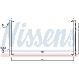 NISSENS Kondensator, Klimaanlage 940140 f&uuml;r HONDA