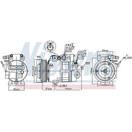 NISSENS Kompressor, Klimaanlage 890685 f&uuml;r HYUNDAI