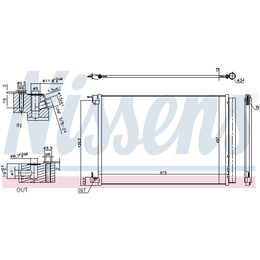 NISSENS Kondensator, Klimaanlage 940519 f&uuml;r Mercedes