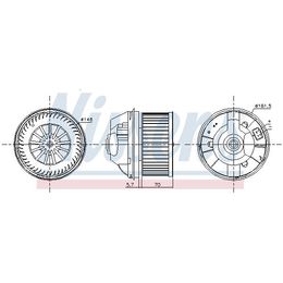 NISSENS Innenraumgebl&auml;se 87245 f&uuml;r Ford (CHANGAN)
