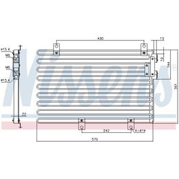 NISSENS Kondensator, Klimaanlage 94208 f&uuml;r LANCIA Fiat