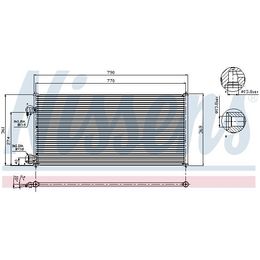 NISSENS Kondensator, Klimaanlage 94664 f&uuml;r Ford