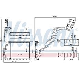 NISSENS W&auml;rmetauscher, Innenraumheizung 707381 f&uuml;r Ford