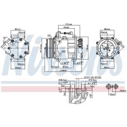 NISSENS Kompressor, Klimaanlage 89347 f&uuml;r Peugeot