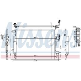 NISSENS Kondensator, Klimaanlage 940481 f&uuml;r LAND ROVER