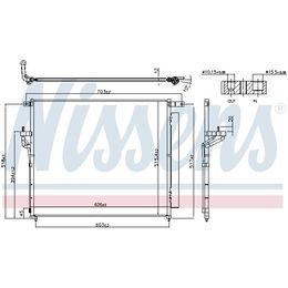 NISSENS Kondensator, Klimaanlage 940266 f&uuml;r Ford MAZDA