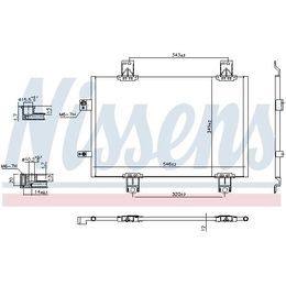 NISSENS Kondensator, Klimaanlage 941174 f&uuml;r MAZDA