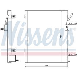 NISSENS Kondensator, Klimaanlage 940019 f&uuml;r DODGE