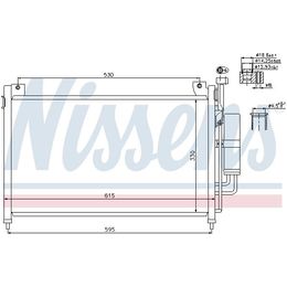 NISSENS Kondensator, Klimaanlage 940033 f&uuml;r MAZDA