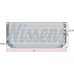 NISSENS Kondensator, Klimaanlage 94515 f&uuml;r TOYOTA