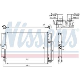 NISSENS Kondensator, Klimaanlage 940598 f&uuml;r KIA