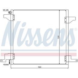 NISSENS Kondensator, Klimaanlage 94390 f&uuml;r Mercedes