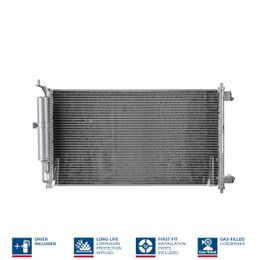 NISSENS Kondensator, Klimaanlage 94621 f&uuml;r NISSAN