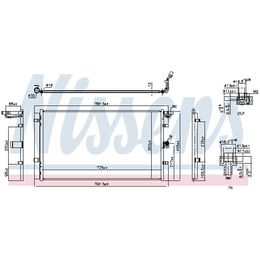 NISSENS Kondensator, Klimaanlage 940902 f&uuml;r Ford