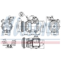 NISSENS Kompressor, Klimaanlage 89286 f&uuml;r KIA