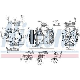 NISSENS Kompressor, Klimaanlage 89362 f&uuml;r RENAULT Citro&euml;n