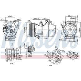 NISSENS Kompressor, Klimaanlage 89388 f&uuml;r Ford
