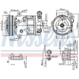 NISSENS Kompressor, Klimaanlage 89577 f&uuml;r Vaughall