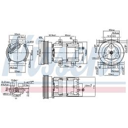 NISSENS Kompressor, Klimaanlage 89191 f&uuml;r Ford MAZDA