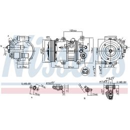 NISSENS Kompressor, Klimaanlage 890650 f&uuml;r TOYOTA