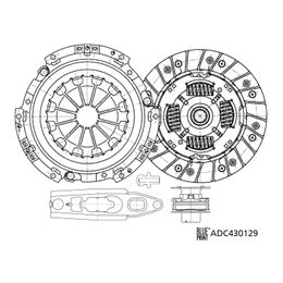 Blue Print Kupplungssatz adc430129 f&uuml;r SMART MITSUBISHI