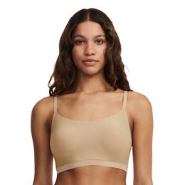 Bustier Chantelle "SOFTSTETCH", Damen, Gr. XL/XXL, N-Gr, beige, Obermaterial: 80% Polyamid, 20% Elasthan, BHs Bustier, mit nicht herausnehmbaren Pads
