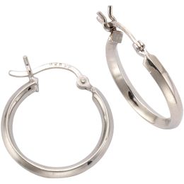 Paar Creolen Firetti "Schmuck Geschenk Silber 925 Basic gl&auml;nzend verschiedene Gr&ouml;&szlig;en Silber" Gr. 20, silber (silberfarben), Ohrringe, Damen, 20, Silber 925 (Sterlingsilber)