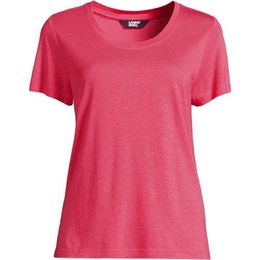 LANDS' END Shirt aus Leinenmix, Damen,  Pink, Leinen/Viskose, by Lands' End