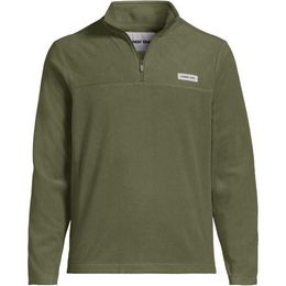 LANDS' END Anyweather Fleece-Pullover mit Rei&szlig;verschluss, Herren, size: regular, Gr&uuml;n, Polyester, by Lands' End