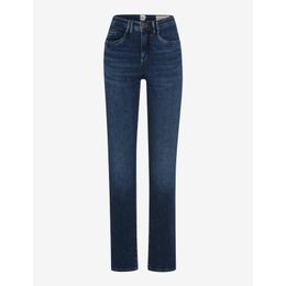 Brax Damen Five-Pocket-Hose Style CAROLA USED REGULAR BLUE, denim blau regular, Gr. 34
