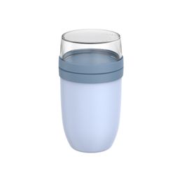 Lunchbox Mepal "Lunchpot XL Ellipse 750 ml + 300 ml", blau (nordic blau), B:10,7cm H:20cm L:10,7cm &Oslash;:10,7cm, Lebensmittelaufbewahrungsbeh&auml;lter, Lunchbox, Sp&uuml;lmaschinengeeignet, Mikrowellenfest