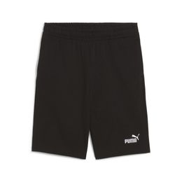 Sporthose Puma "ESS No. 1 Logo Jersey Shorts Jungen", Kinder, Gr. 128, Normalgr&ouml;&szlig;en, schwarz, Obermaterial: 100% Baumwolle. Tasche &ndash; Oben: 100% Baumwolle, unifarben, regular fit, Hosen Sporthose