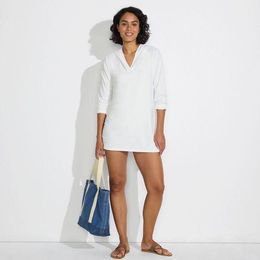 LANDS' END Langes Kapuzen-Badeshirt f&uuml;r Damen, Damen, size: regular, Blau, Nylon-Mischung, by Lands' End