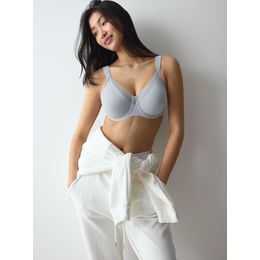 B&uuml;gel-BH Triumph "True Shape Sensation T W01", Damen, Gr. 100, Cup C, pearl grau, Jersey, Obermaterial: 72% Polyamid, 28% Elasthan, BHs B&uuml;gel-BH, verkleinert die Brust optisch um eine Cup-Gr&ouml;&szlig;e